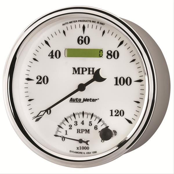 Autometer 1290 Old Tyme Ii White, Tach/Speedometer, 5 In. · Winners Circle