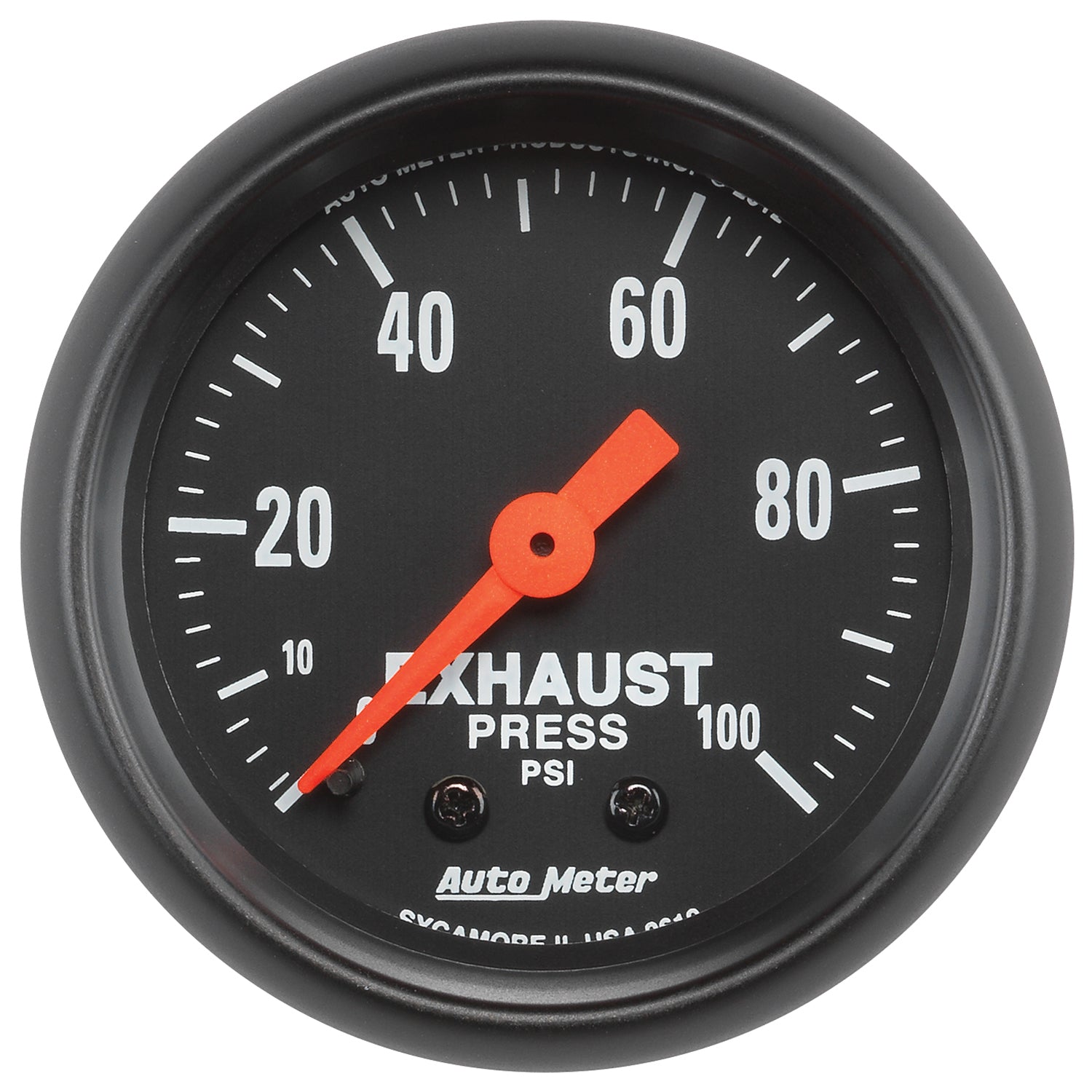 Autometer 2619 Z-Series 2-1/16” Exhaust Pressure Gauge · Winners Circle