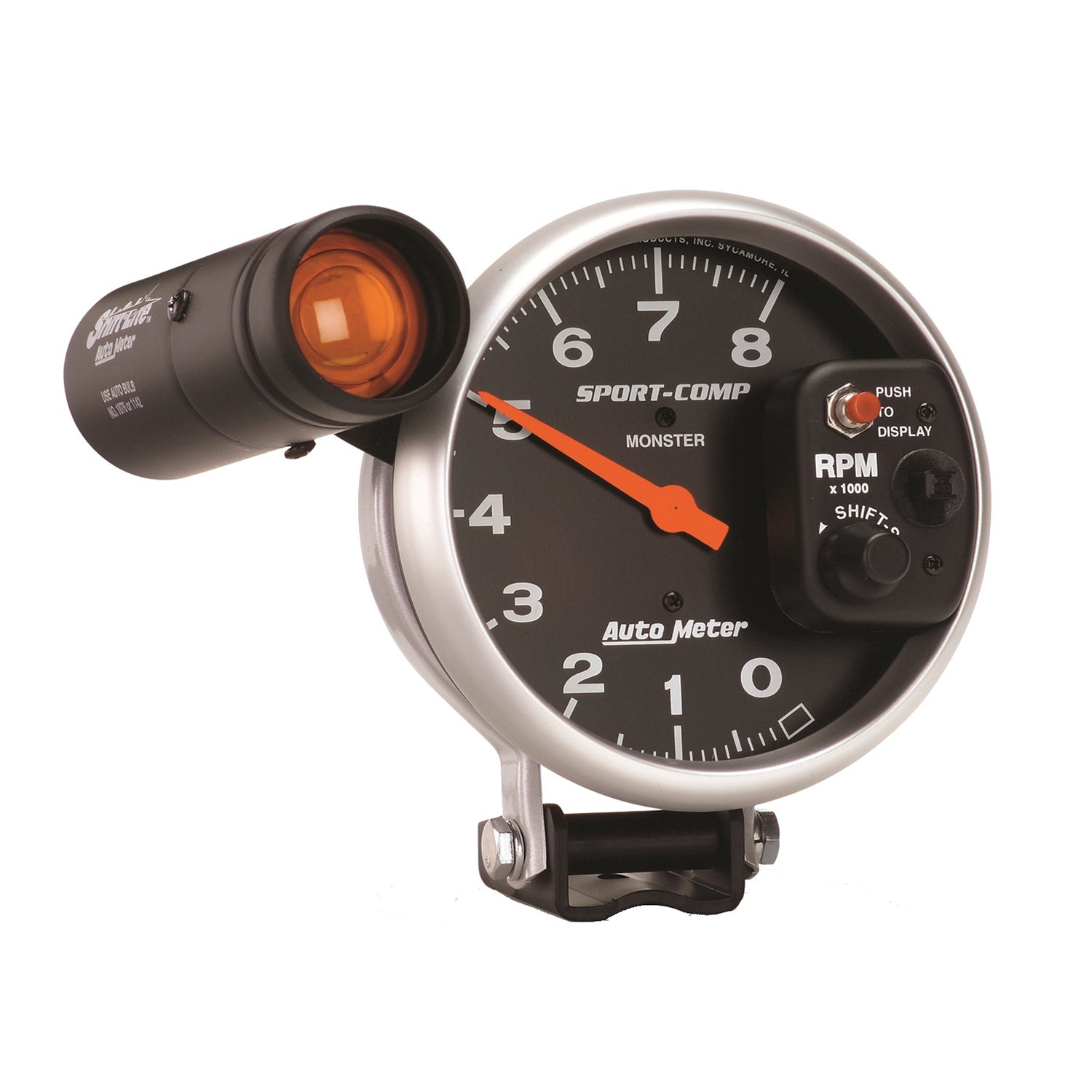 AutoMeter 3905 Sport-Comp 5” Pedestal 8,000 RPM Tachometer · Winners Circle