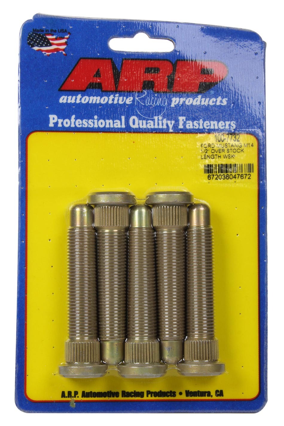 ARP 100-7732 14mm Wheel Stud Kit 5pk 15-Up Mustang · Winners Circle