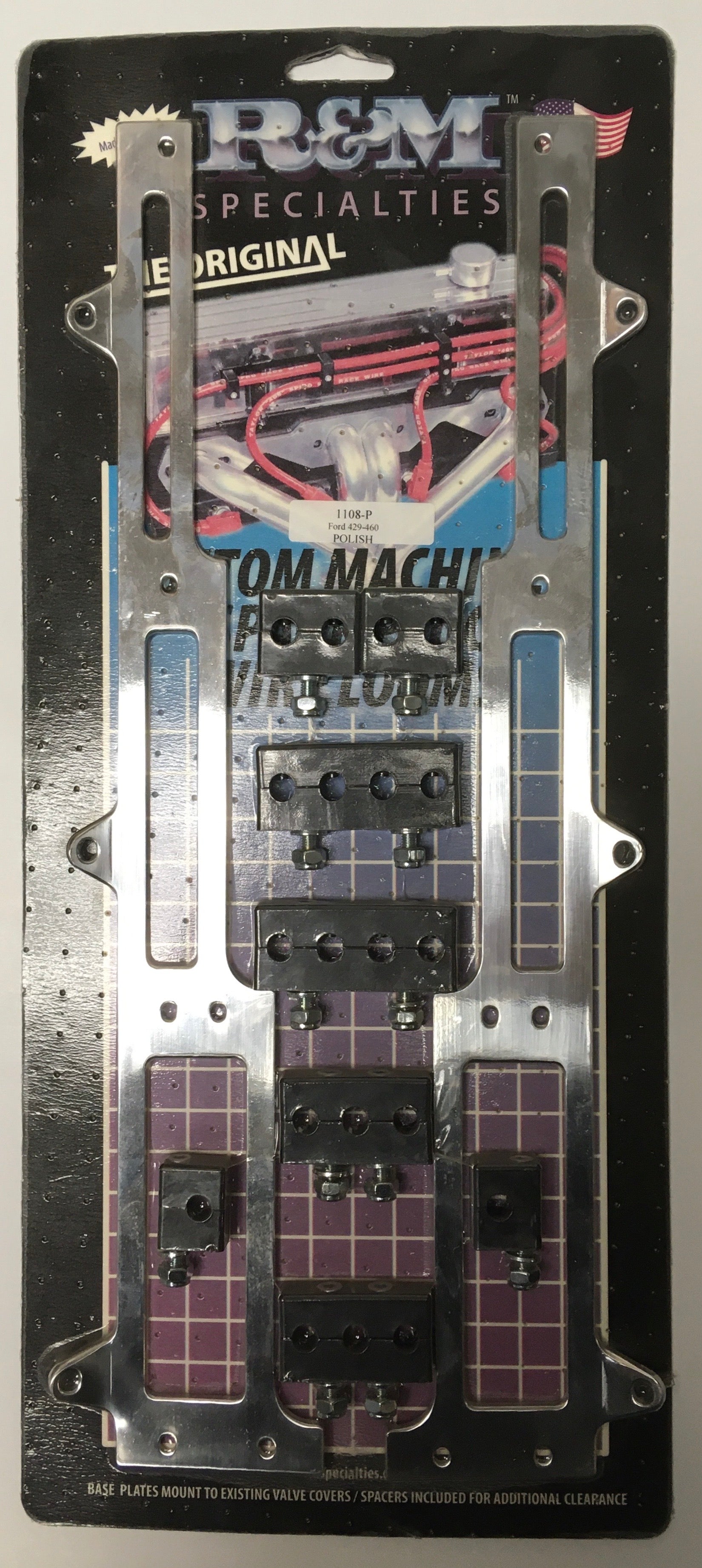 R&M 1108-P Billet Spark Plug Wire Loom Kit BBF 7-9MM · Winners Circle