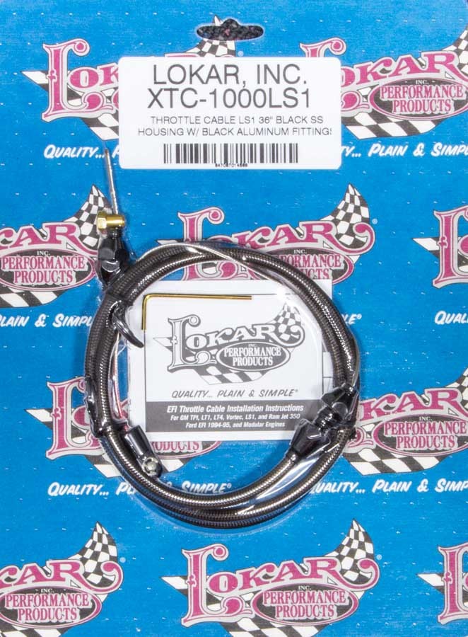Lokar XTC-1000LS1 Throttle Cable Black 36In Ls1 · Winners Circle