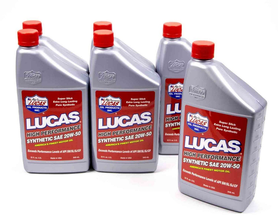 Lucas Oil 10054-6 Synthetic 20w50 Oil 6x1 Qt · Winners Circle