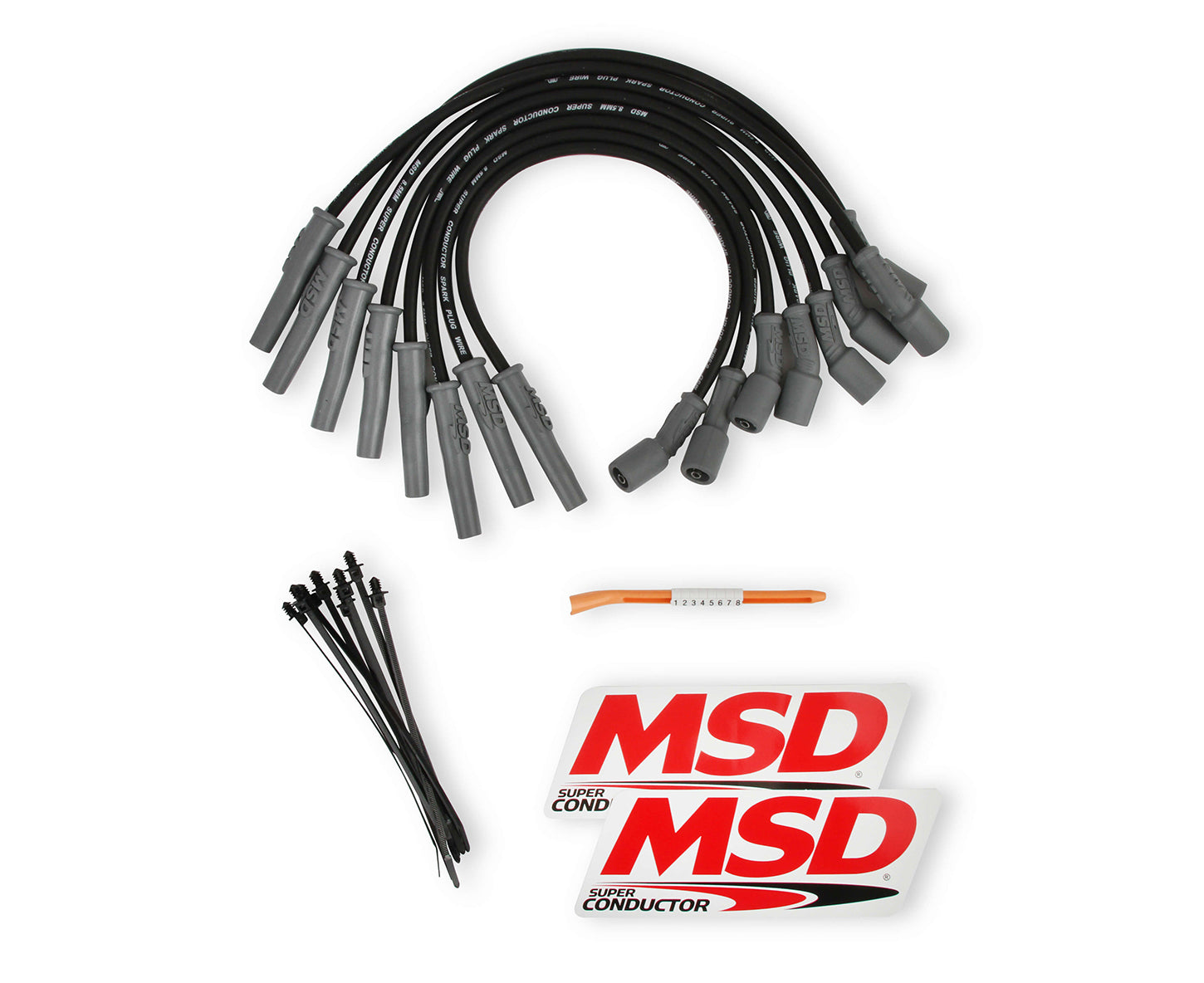 MSD 31633 8.5mm Plug Wire Set Ford Raptor 10-14 6.2L Black · Winners Circle