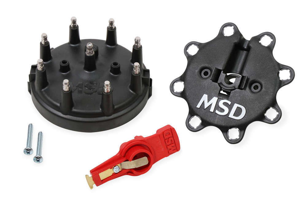 MSD 84823 Cap & Rotor Kit - 85-95 Ford - Black · Winners Circle