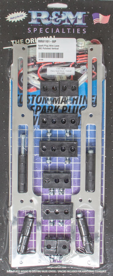 R&M 1101-90-P Billet Spark Plug Wire Loom Kit SBC 7-9MM · Winners Circle
